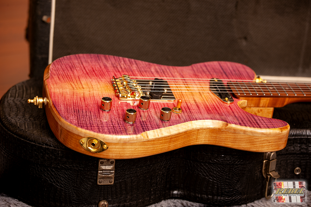 Rebel Custom Guitars Sugar Plum Fairy 2024 – Satin Tele shape – Rebel ...