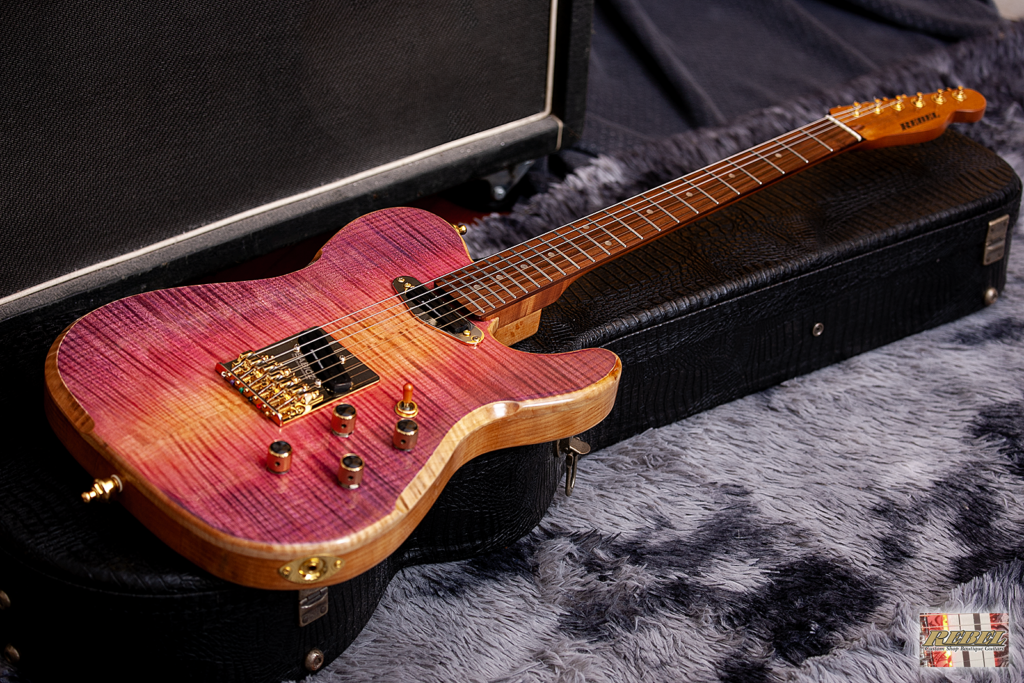 Rebel Custom Guitars Sugar Plum Fairy 2024 – Satin Tele shape – Rebel ...