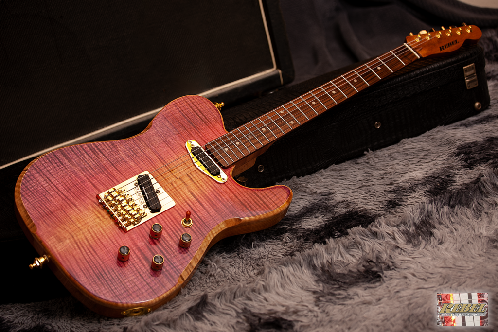 Rebel Custom Guitars Sugar Plum Fairy 2024 – Satin Tele shape – Rebel ...