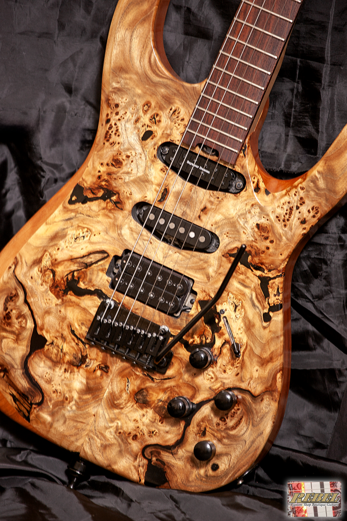 INCARNATE- Double Cutaway Exotic Wood Strat Style with Custom Switching ...