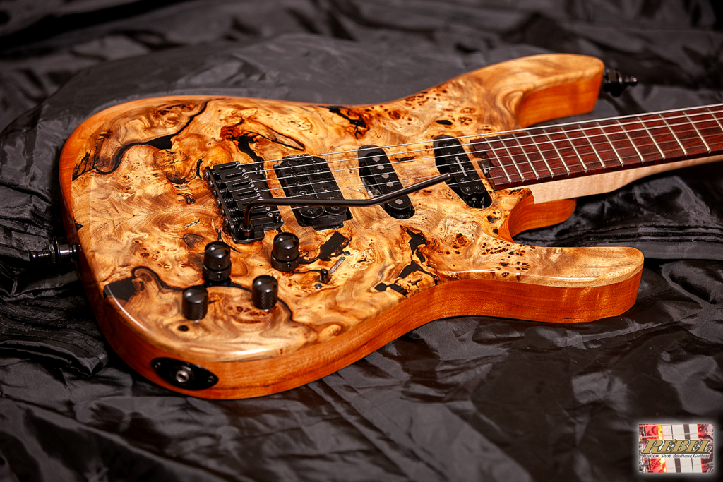 INCARNATE- Double Cutaway Exotic Wood Strat Style with Custom Switching ...